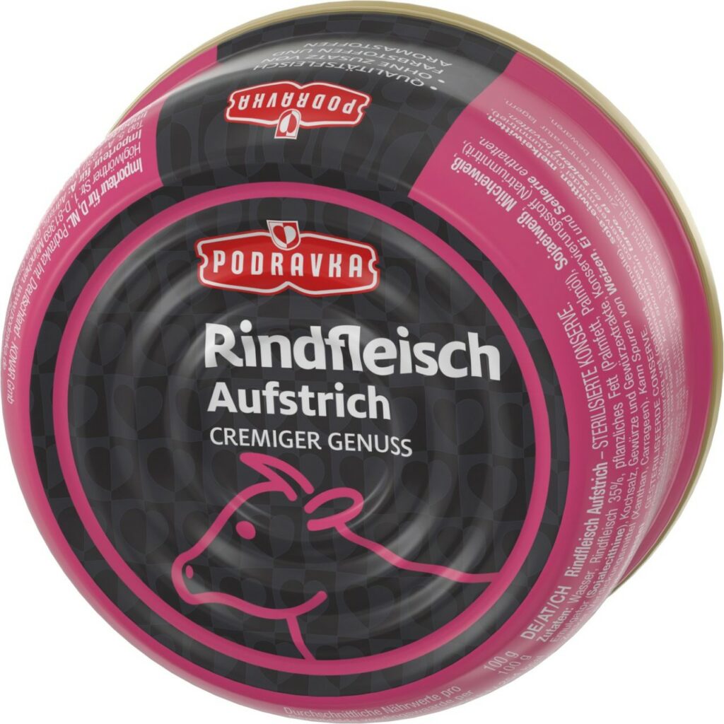 Rinderbrotaufstrich / govedja pasteta/ 95g – Podravka – hanex-gmbh.de